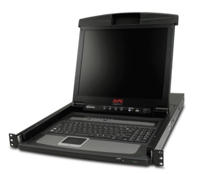 APC 17" Rack LCD Console with Integrated 8 Port Anal...