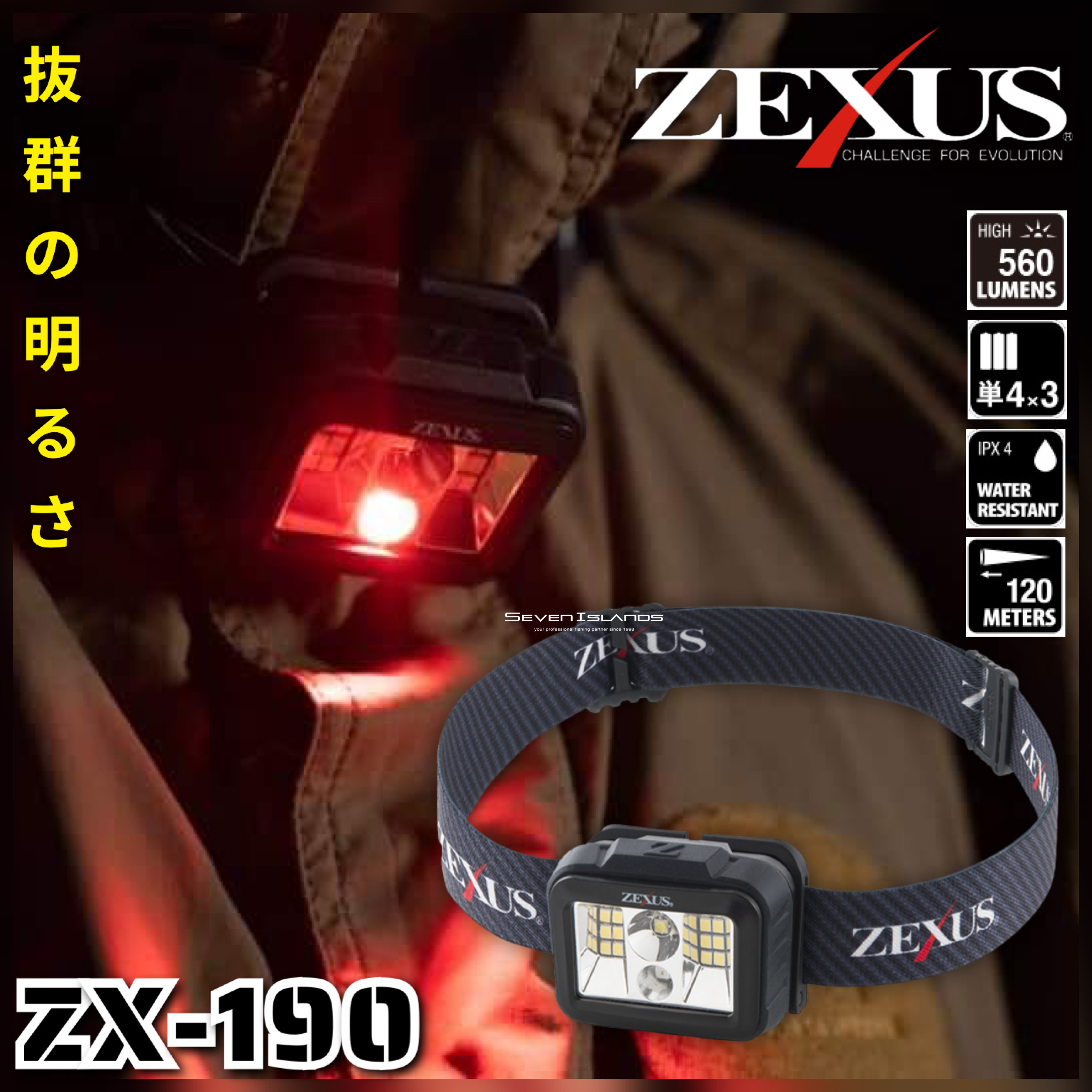 ZEXUS ZX-190 HEADLIGHT
