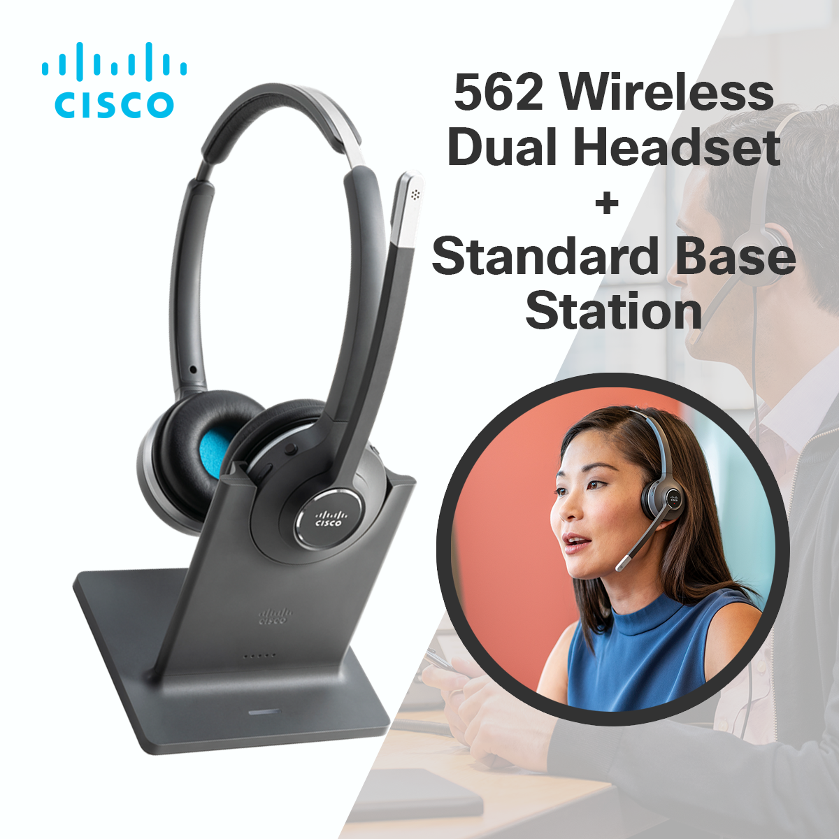 [Cisco 網店] Cisco Headset 562 頭戴式耳機 (現貨查詢 免費送貨）