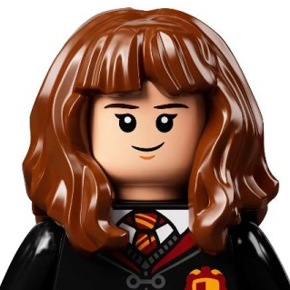 Lego 37697 Minifigure, Hair Mid-Length and Wavy with Ba