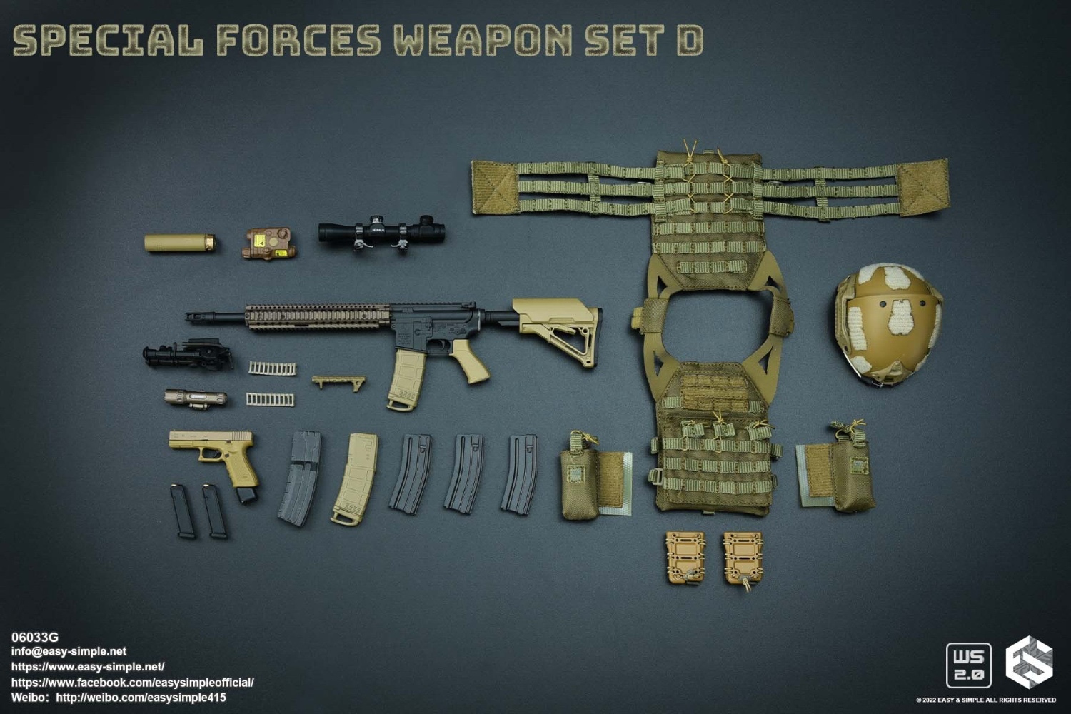 Easy&Simple : 1/6 Special Forces Weapon Set D