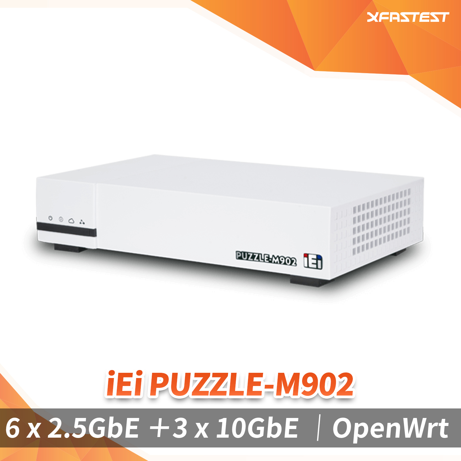 iEi PUZZLE-M902｜3 x 10GbE + 6 x 2.5GbE Port 路由器｜OpenWrt