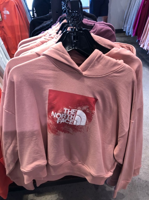 [U] NORTHFACE WOMEN'S LOGO PLAY HOODIE,ROSE TAN, NF0A5IWQ0LA (UNF26)