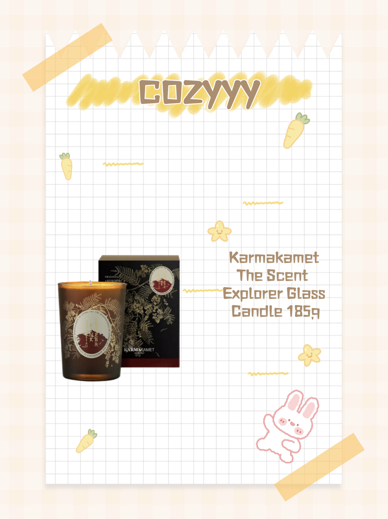 Karmakamet The Scent Explorer Glass Candle 185g