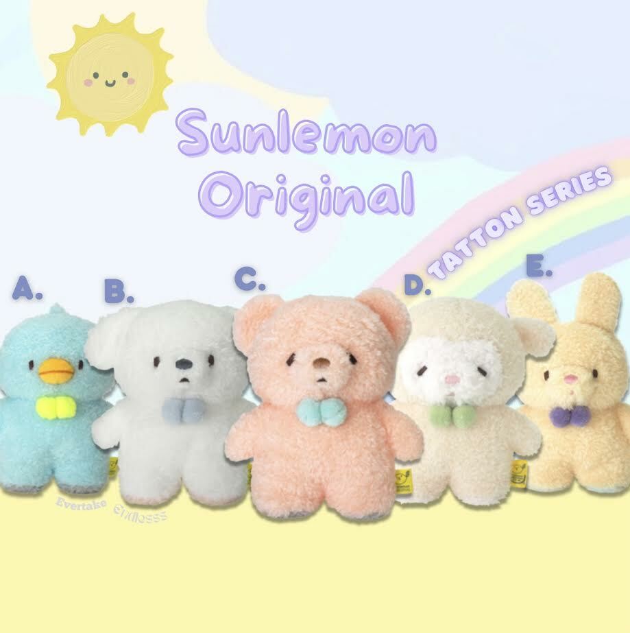 日本 Sunlemon 可愛 Tatton 毛絨公仔