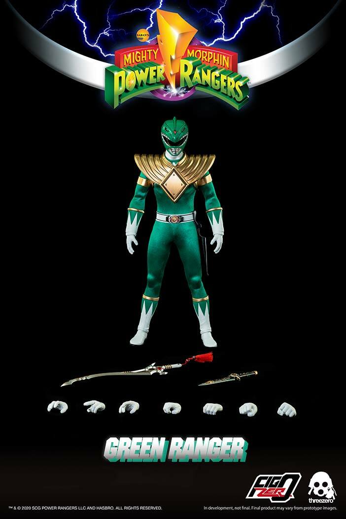 Mighty Morphin Power Rangers 1/6 Core Rangers + Green R