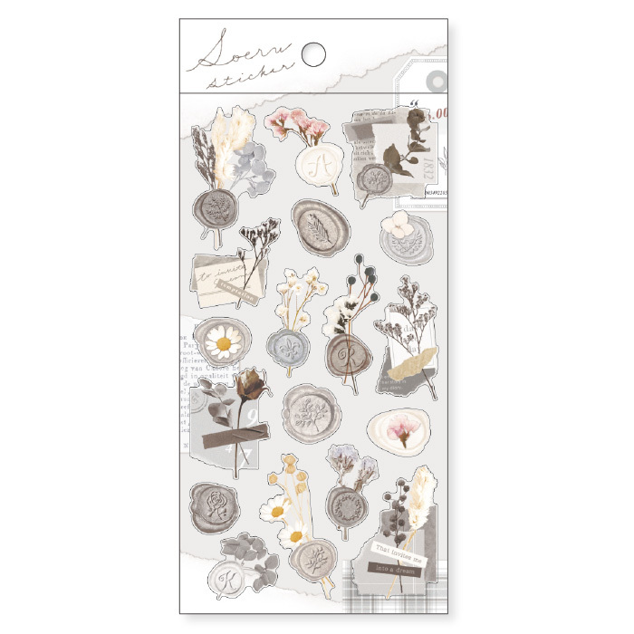 Soeru 消光PET貼紙 灰