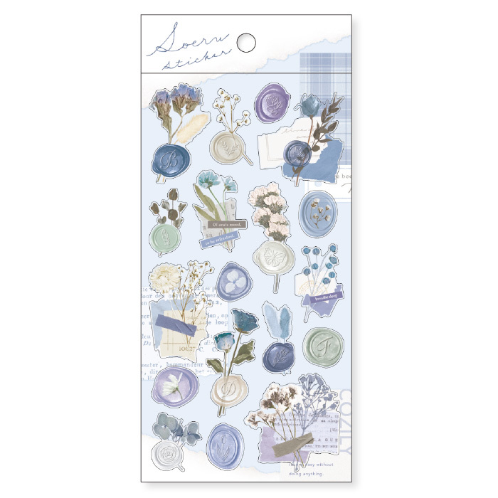 Soeru 消光PET貼紙 藍