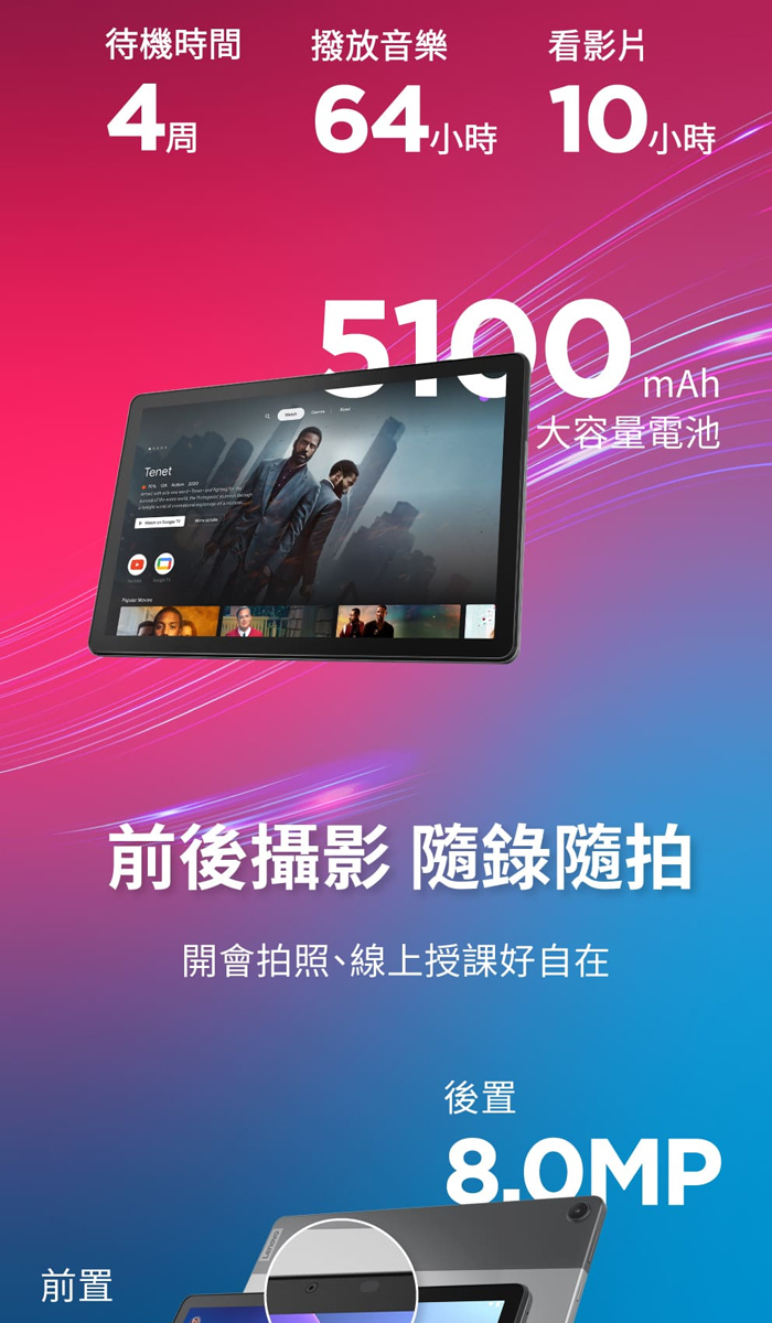 Lenovo Tab M10 3rd Gen(Unisoc T610/4G/64G/10.1" WUXGA/A