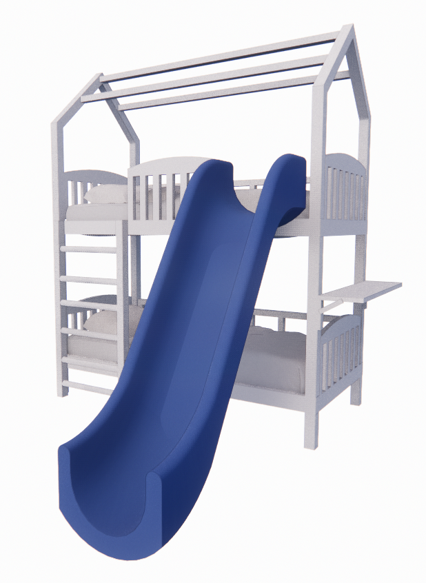 Children's Bunk Bed, Slide and Ladder