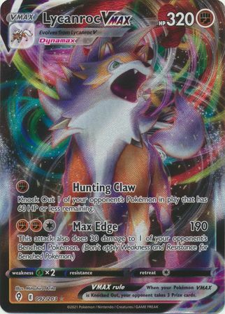 S7 092/203 Lycanroc VMAX