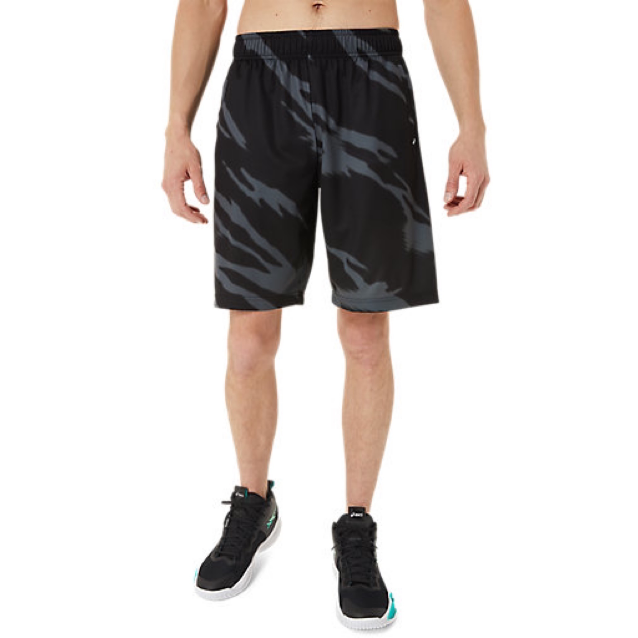 【💥日本直送】Asics Dry Graphic 短褲 男士 跑步短褲 運動短褲 黑灰色 多碼 S-3XL