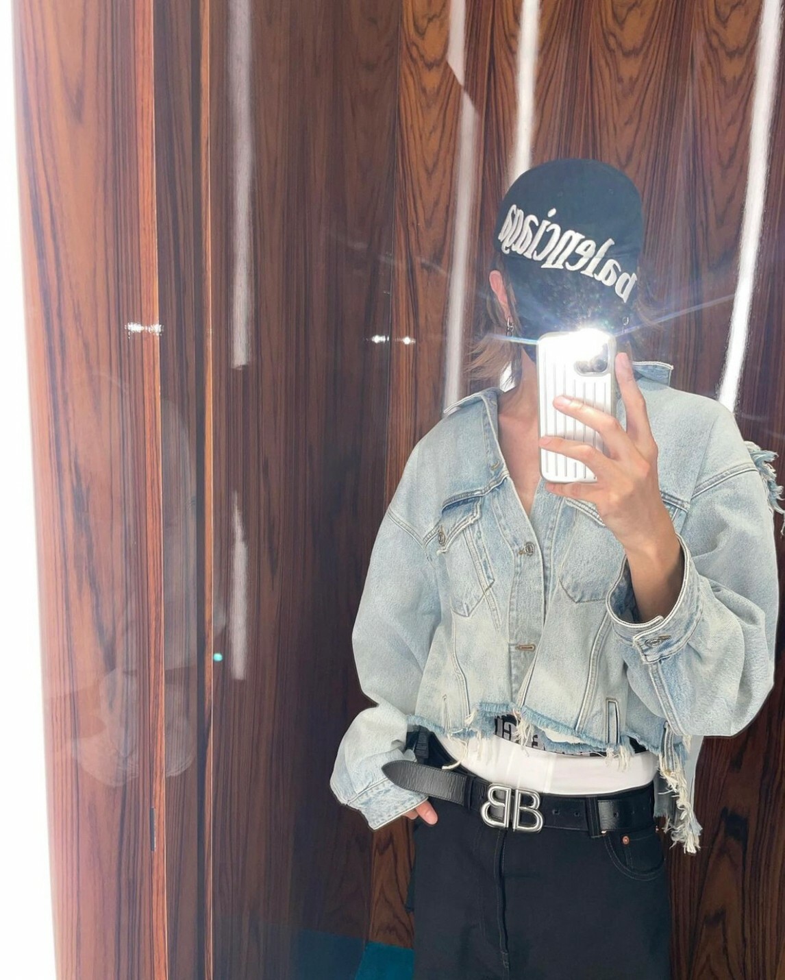 Balenciaga 刺繡大Logo 跨裁片小破壞老帽