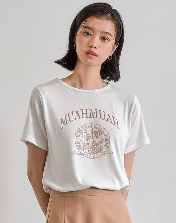 MUAH MUAH Signature Regular Fit Half T-Shirt