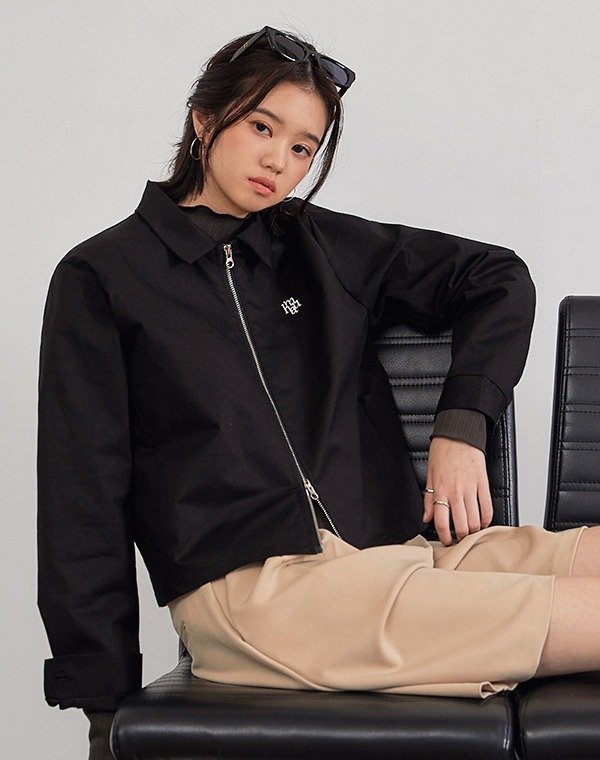 MUAH MUAH Signature Logo Point 2Way Zip-up Jacket