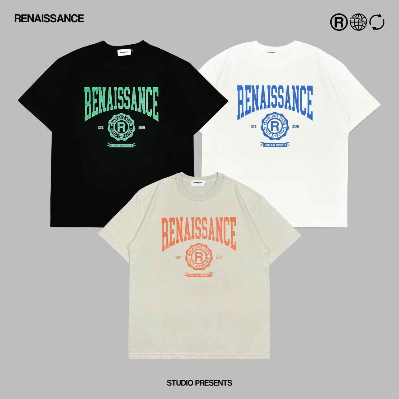 RENAISSANCE 大學字體Logo 短袖 T “ UNIVERSITY LOGO TEE