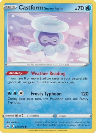 S6 034/198 Castform Snowy Form