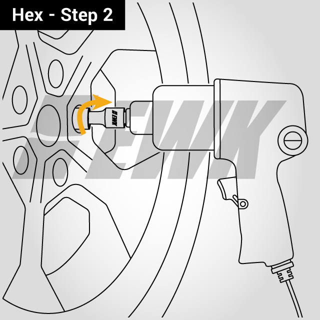 6 Pcs Flip Hex / Twist Lug Nut Extractor Socket | EWK
