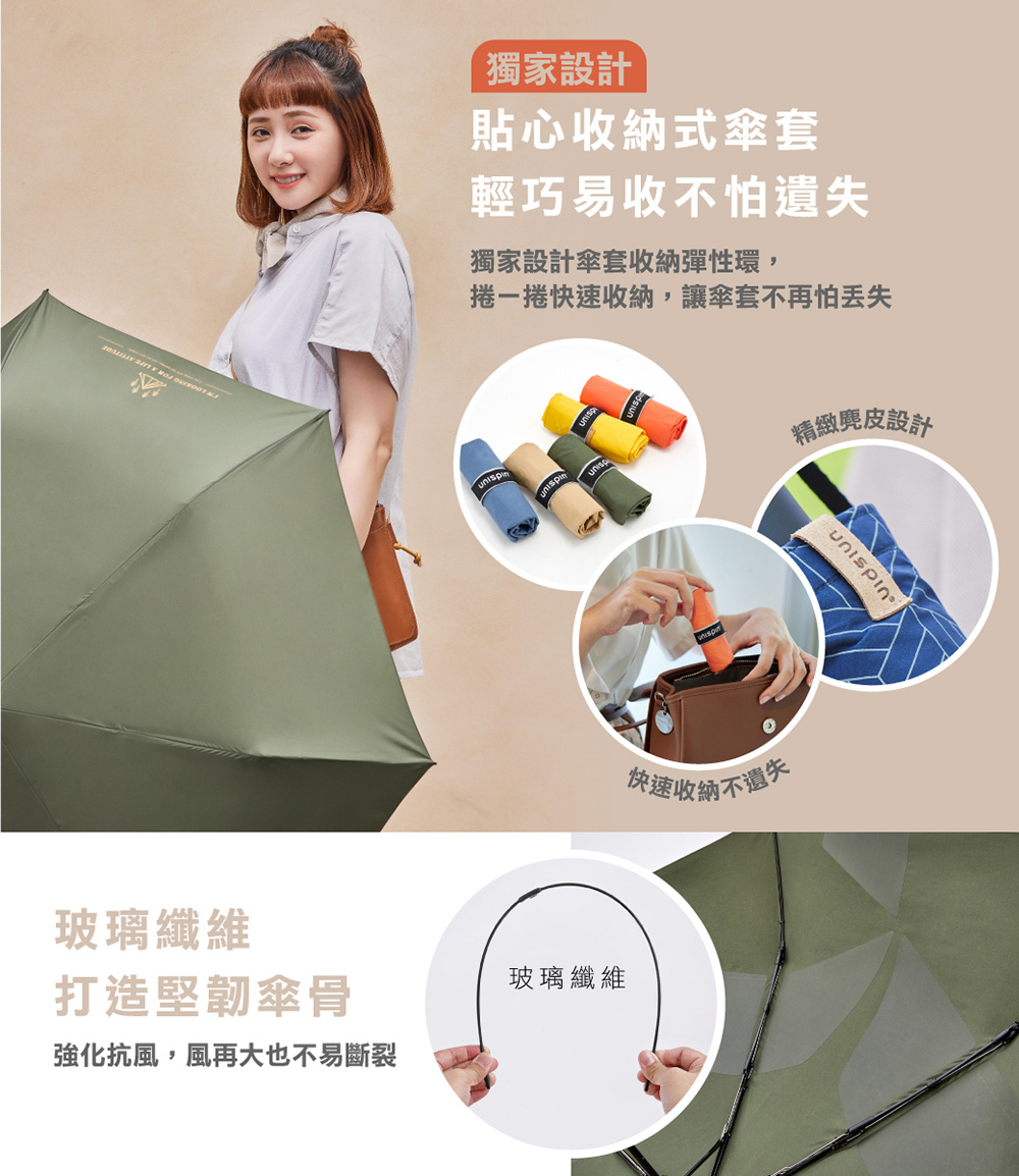 unispin完美瞬收傘_全新升級/超潑水/三秒瞬收