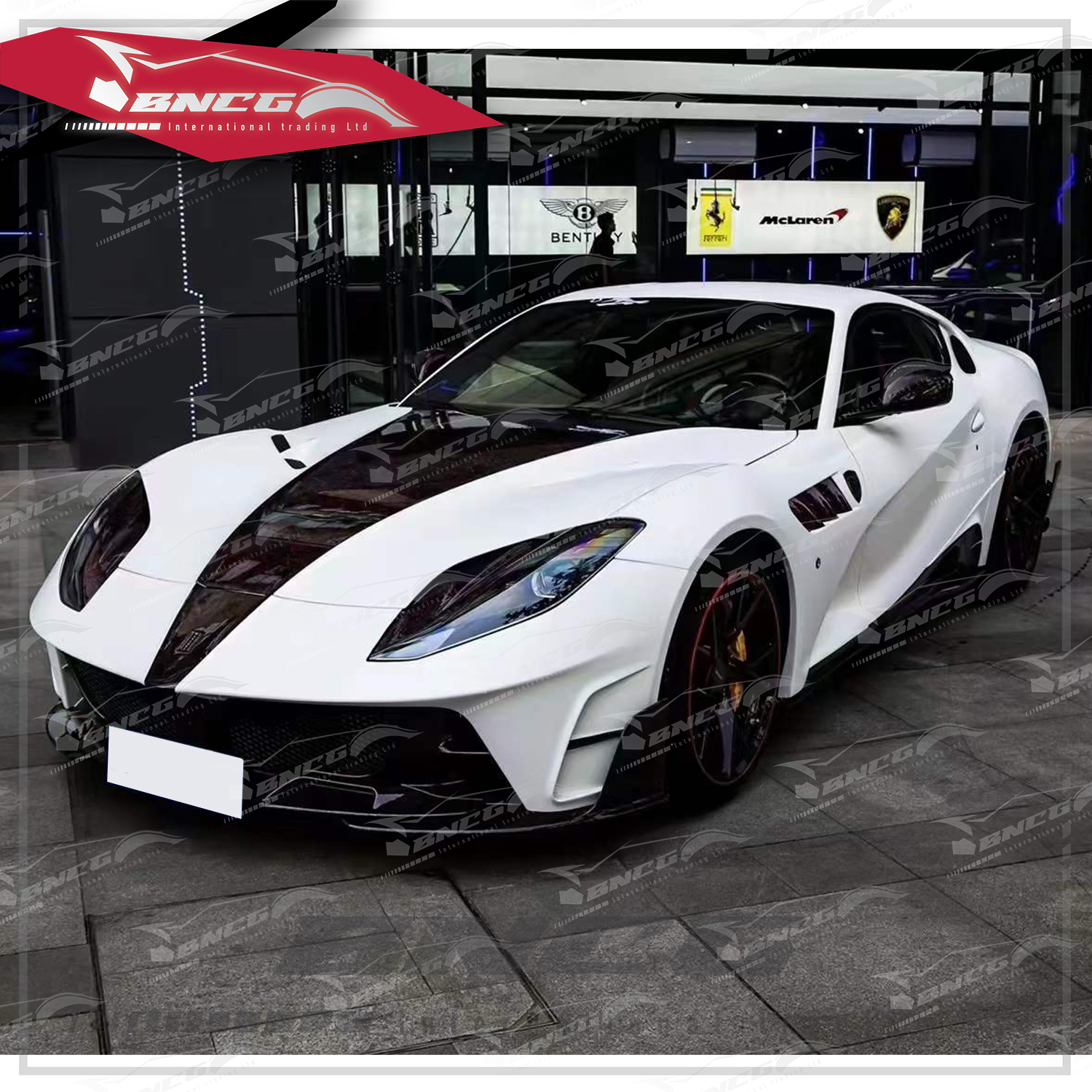 法拉利 Ferrari F488 改裝 卡夢 碳纖維 玻璃纖維 空力套件 Pista版 大包圍 引擎蓋 前後