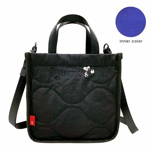 Rootote x Snoopy 2 way 方形骨頭袋-黑色