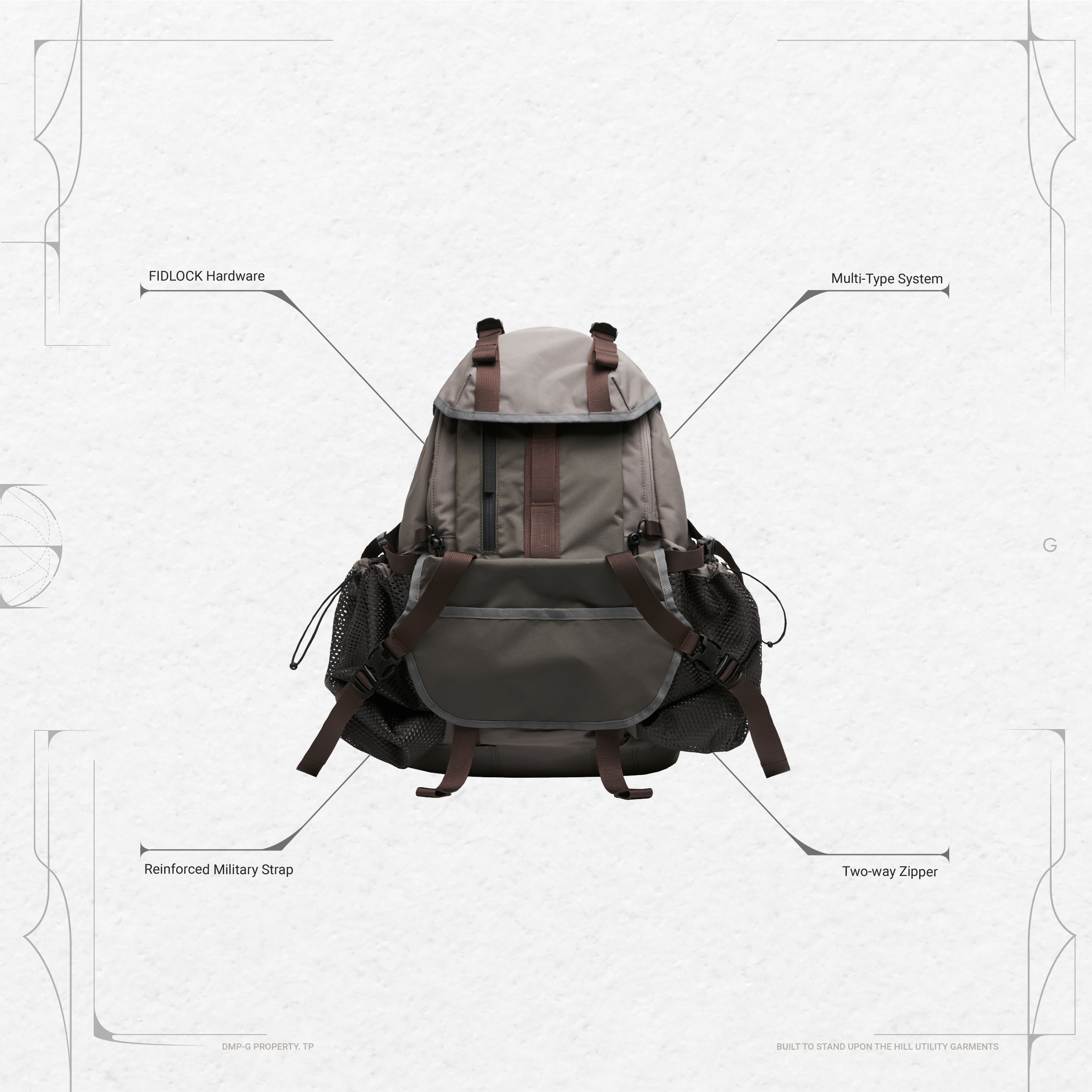 ”MBP-1G” U.E. Mountaineering Backpack - Iron