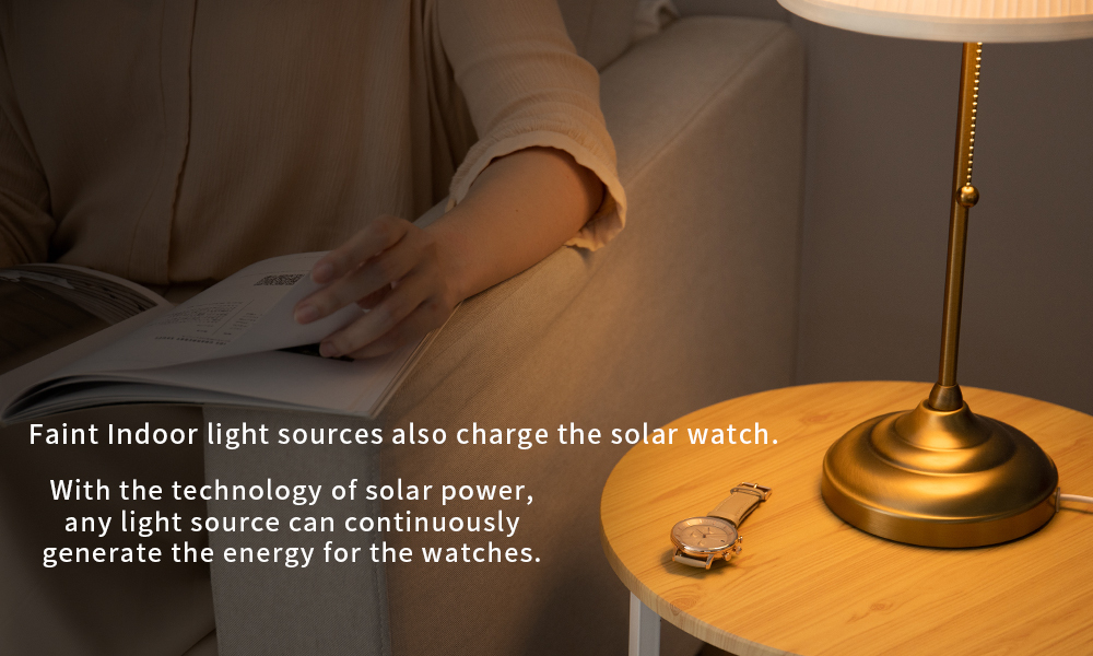 Mercury Solar Powered Chronograph｜Blue Stone Dial-Blue