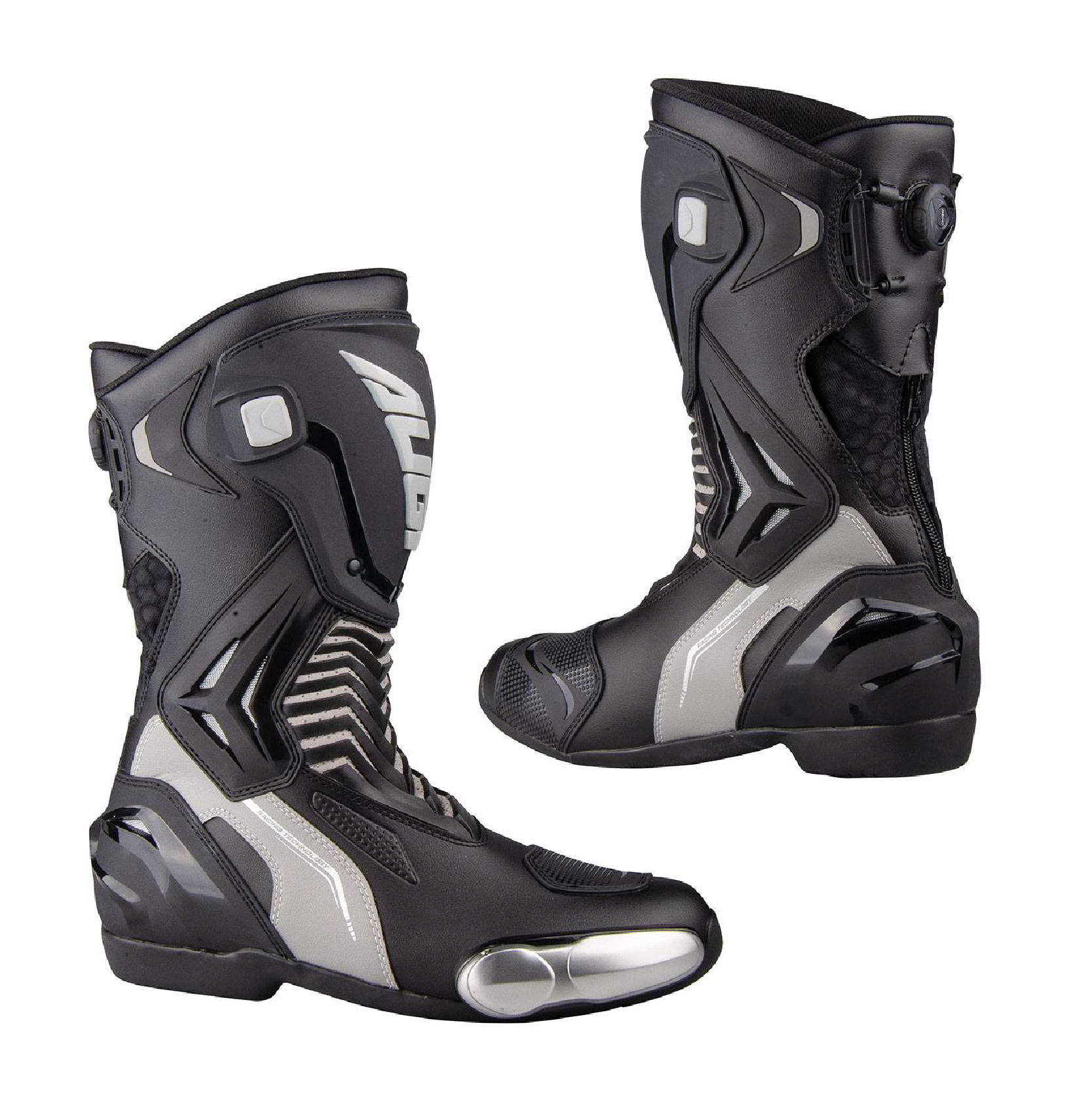 AUGI AR6 RS 競速公路車靴 黑灰｜ANSIN 安信騎士