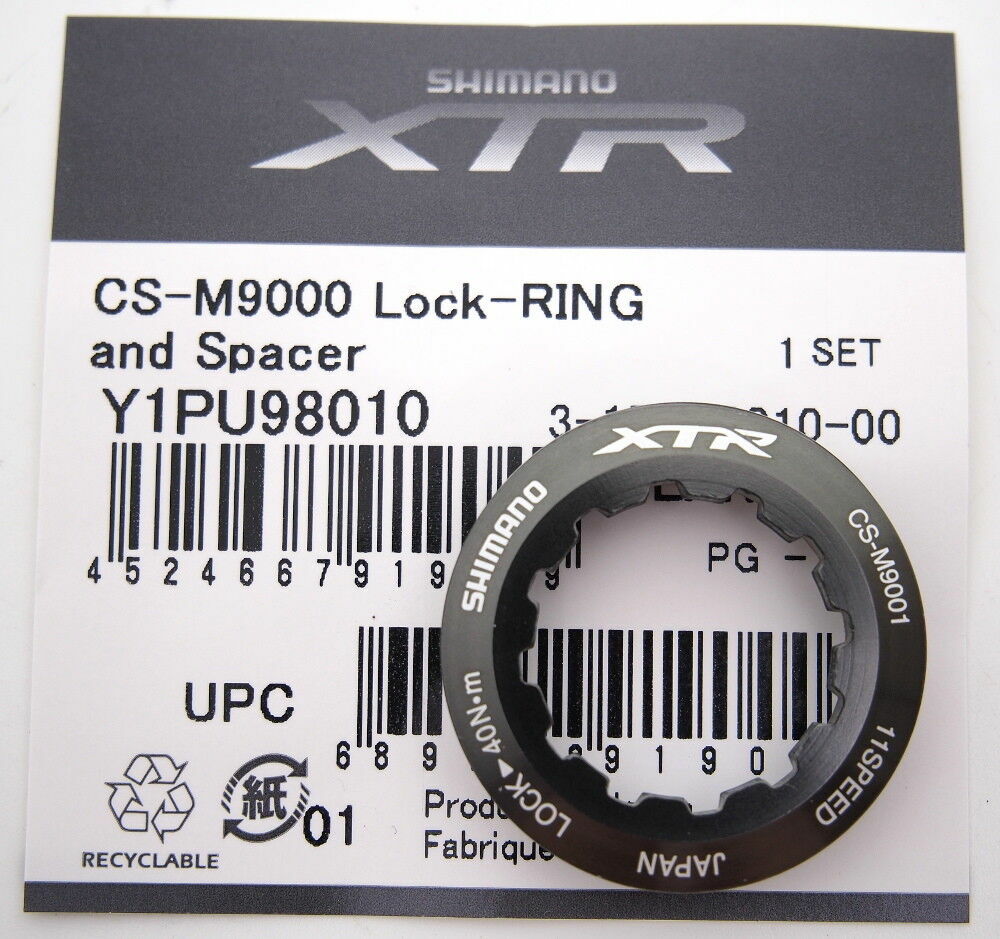 SHIMANO Lock Ring for XTR CS-M9000 Cassette, 11T, Black