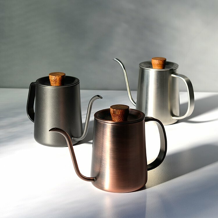 【里德咖啡】Driver Superior 細口壺 手沖壺 細嘴壺 600ml 古銅色 / 不鏽鋼原色