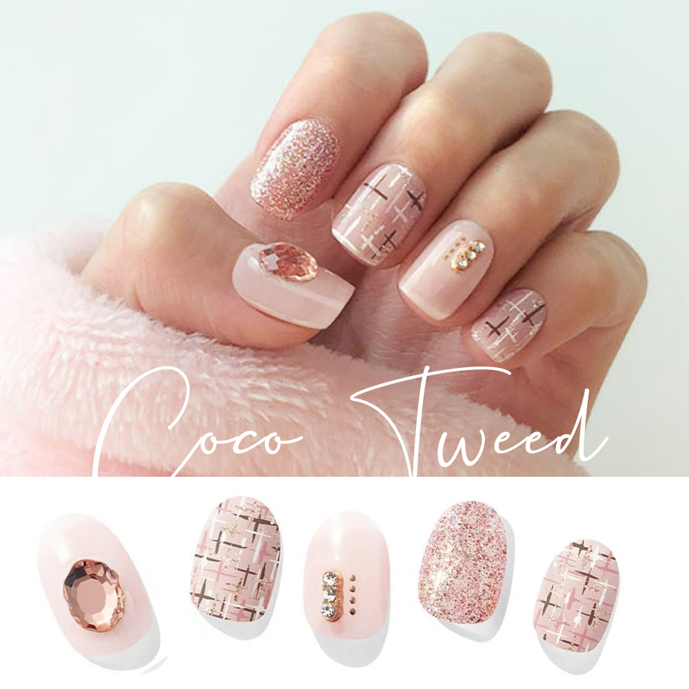 韓國 Ohora| 軟Gel甲貼 Premium Art| Coco Tweed| 可可毛呢