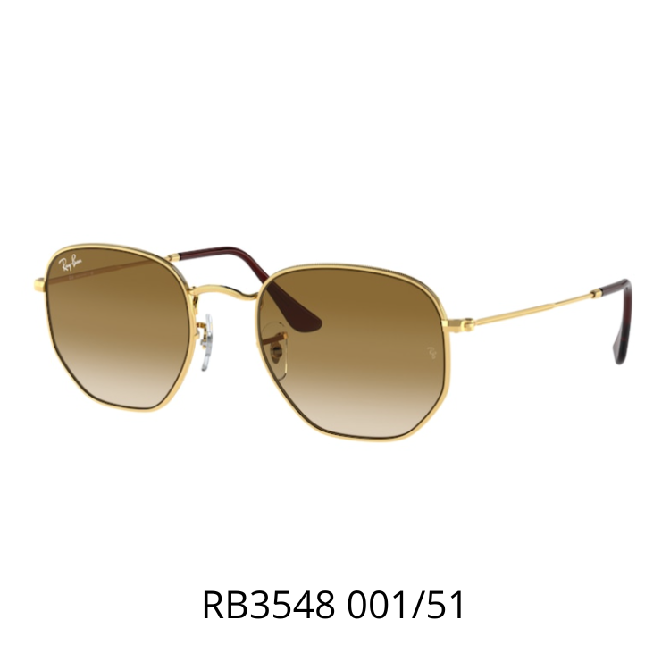 RayBan Hexagonal RB3548 001/51太陽眼鏡