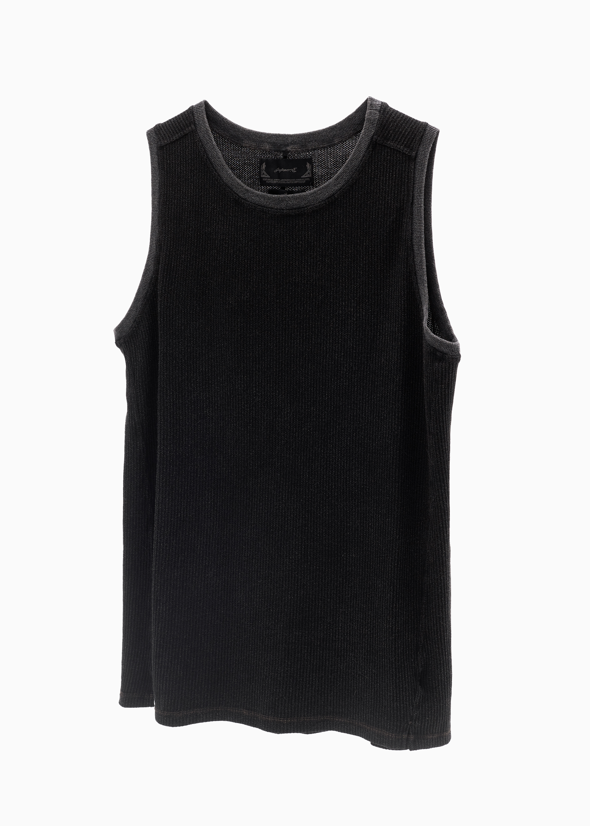 Professor E-22SS｜E Waffle Vest (Black)