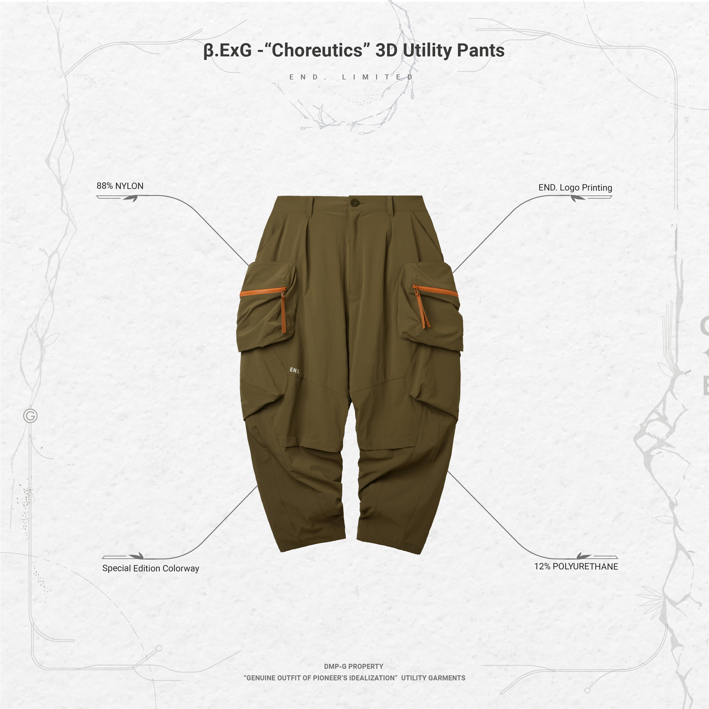 β.ExG - “Choreutics” 3D Utility Pants