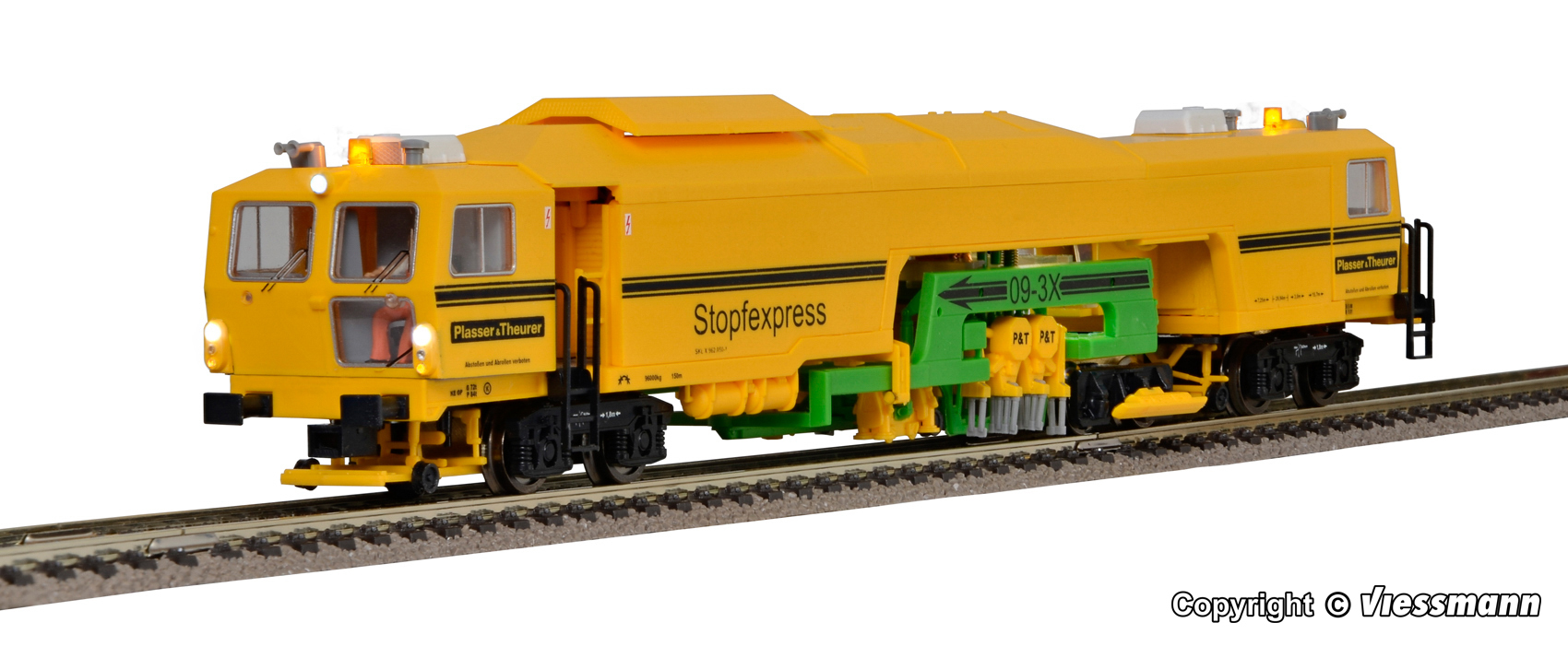 Viessmann 2691Tamping machine 09-3X P & T, functional