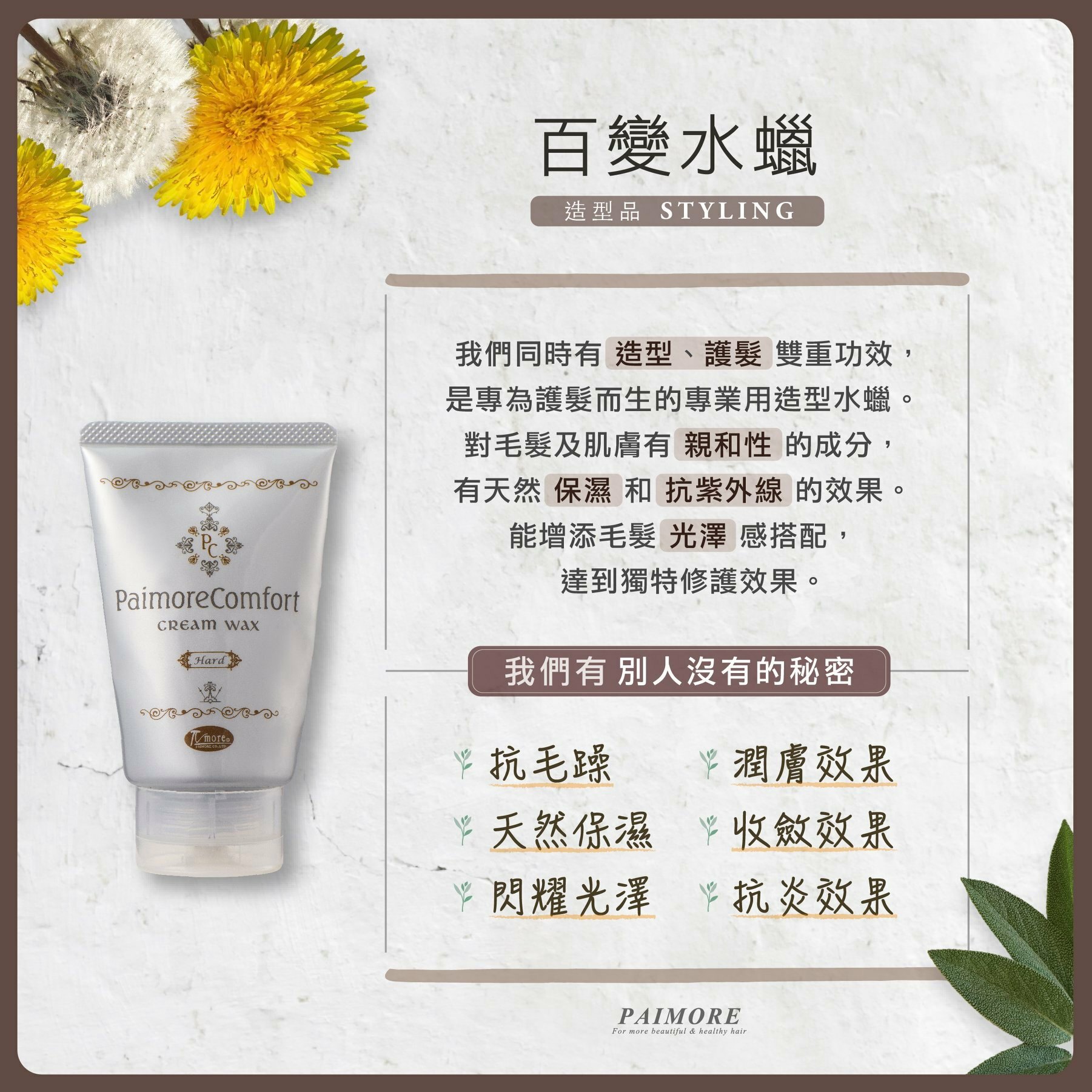 Paimore Comfort Cream Wax NORMAL TYPE 100g