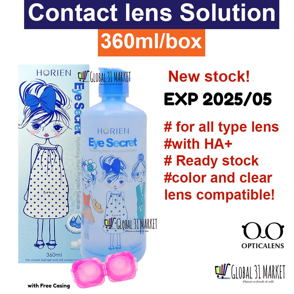 Horien Eye Secret 360ml Multi Purpose Solution With Ha+