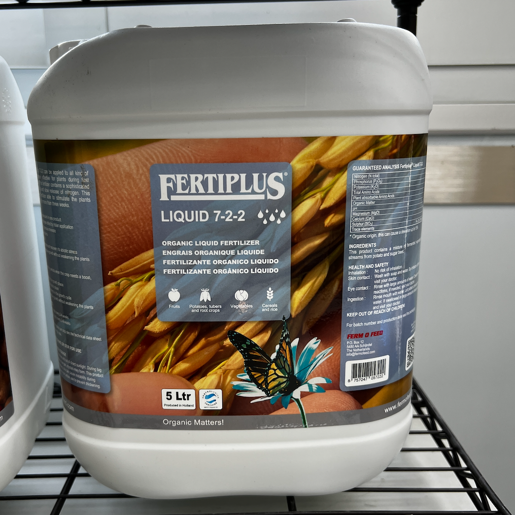 [葉菜用] Fertiplus 7-2-2 有機液體肥 - 有機 / 菜聯社 / 5公升 (一桶)
