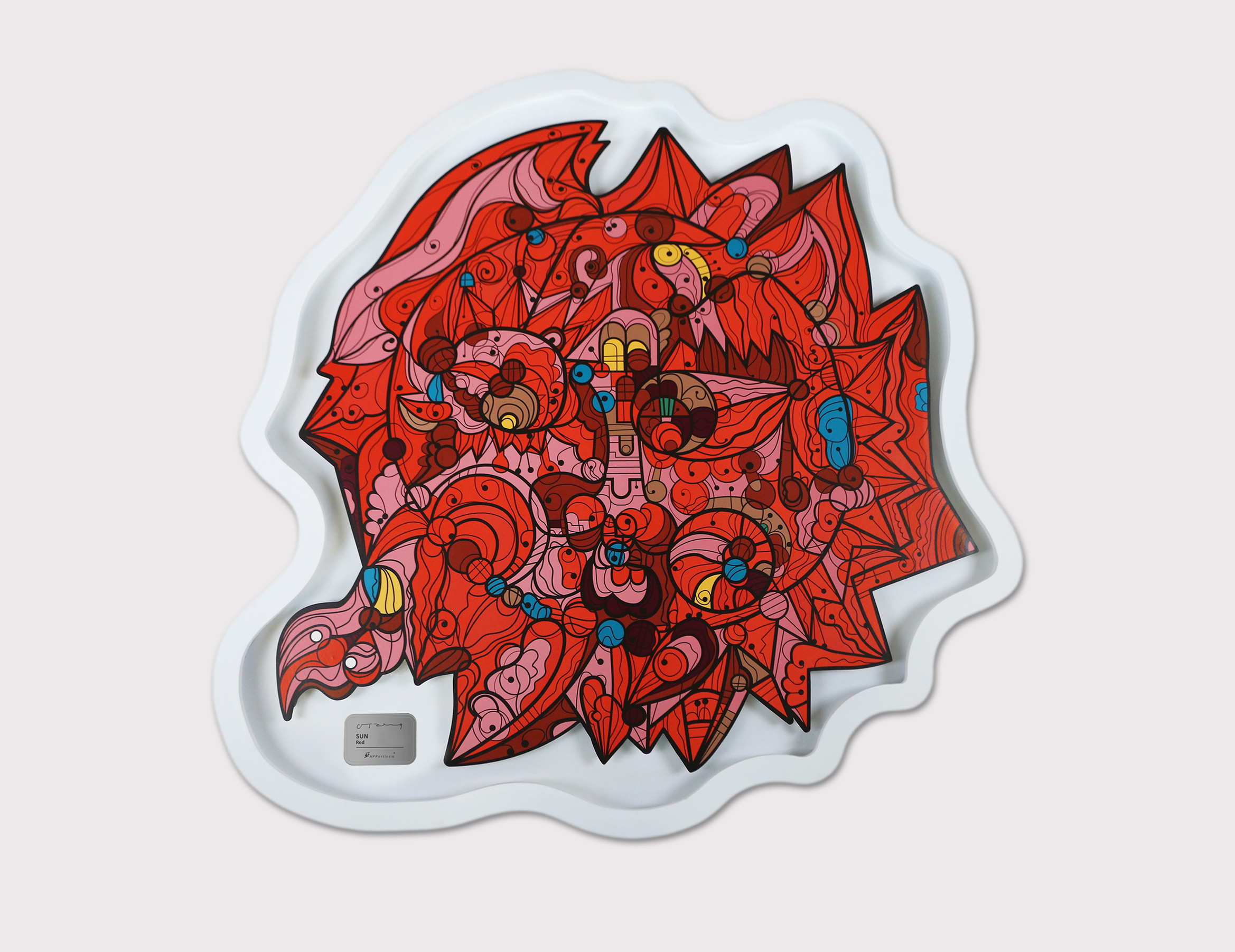 (Red) "Sun" Print by Changjiang Zhang