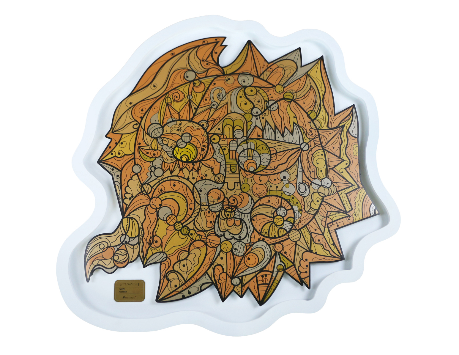 (Gold) "Sun" Print by Changjiang Zhang
