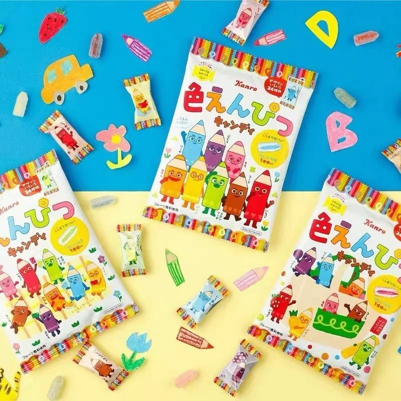 日本Kanro彩色鉛筆糖 80g (3包)