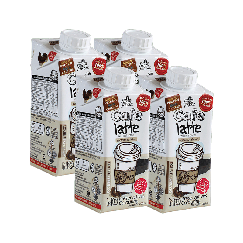 Farm Fresh UHT Café Latte (4's x 200ml)