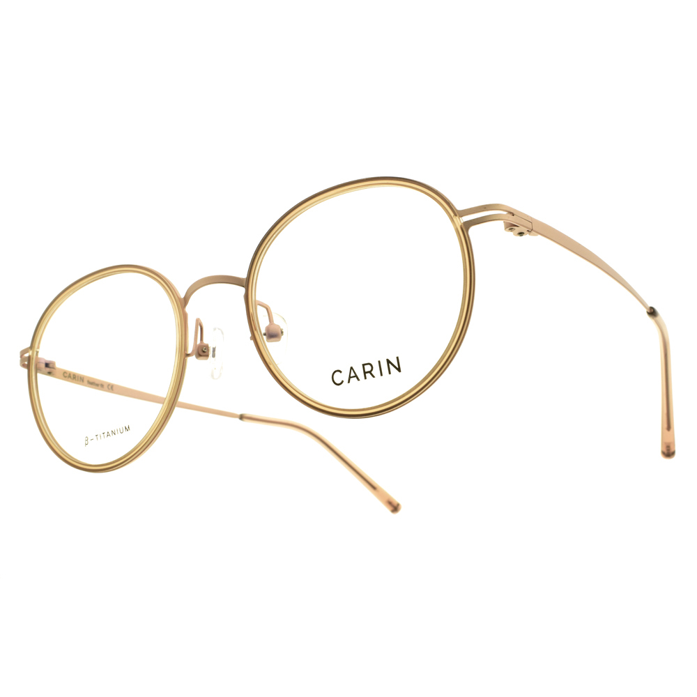 【CARIN】ELLE+ C2 質感文青圓框光學眼鏡 #秀智同款