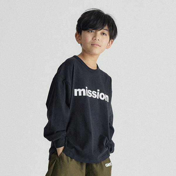 兒童Mission印花造型長袖上衣 G23-B01-01-KU-BK|home+y