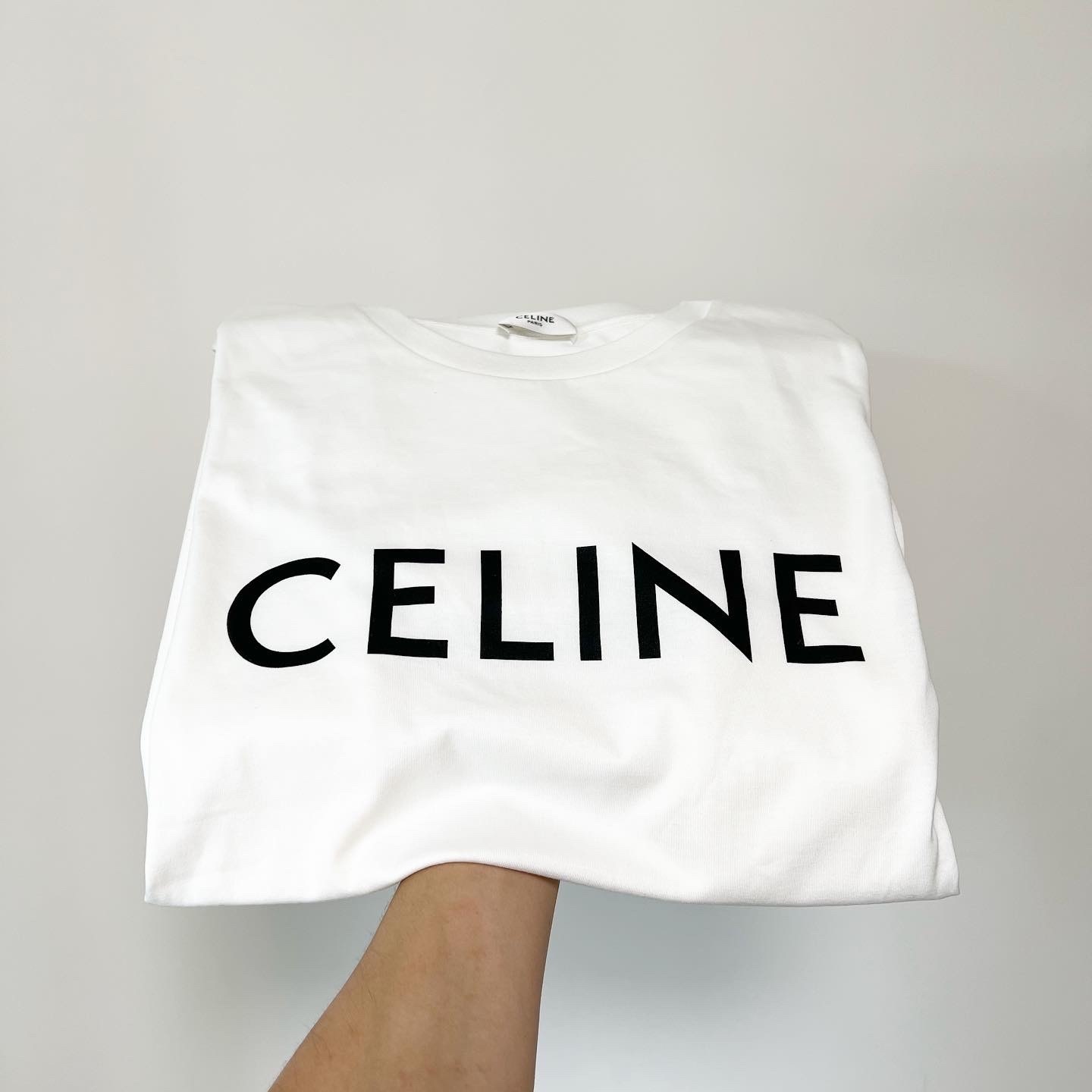 CELINE Oversize Logo Tee (Size XS)