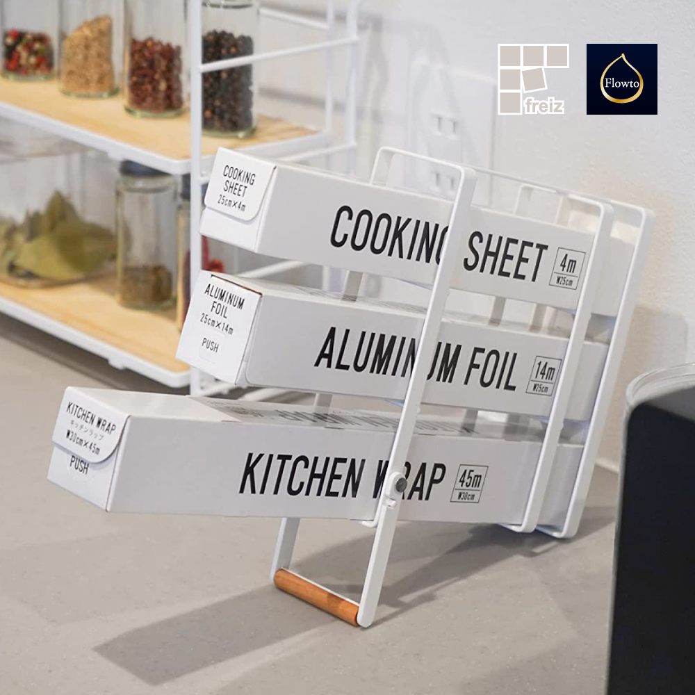 【日本和平】Flowto桌上型保鮮膜收納架/RG-0442