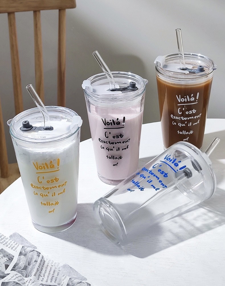 《1022》INS法式果汁玻璃杯450ml