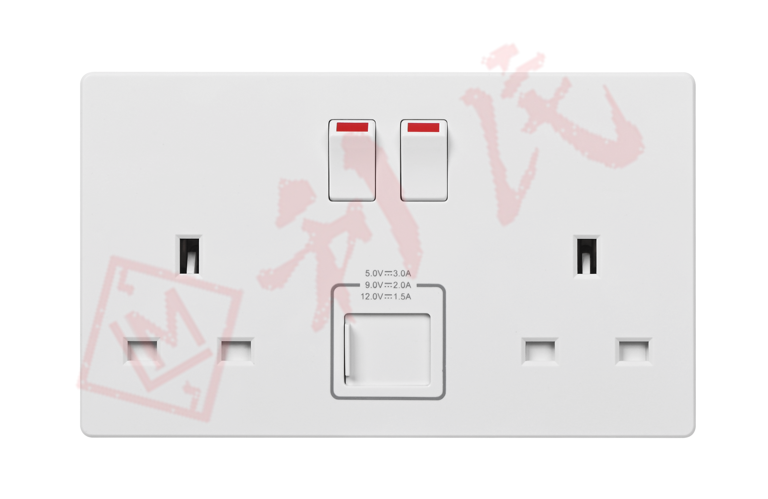 MK ARIA 13A 雙位開關插座(帶USB&TYPE-C插頭) (白色/太空銀/太空灰/太空黑)