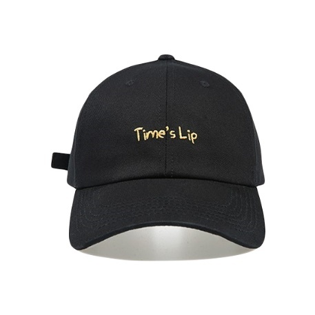 Time’s Lip - Cartoon Lettering Cap Black
