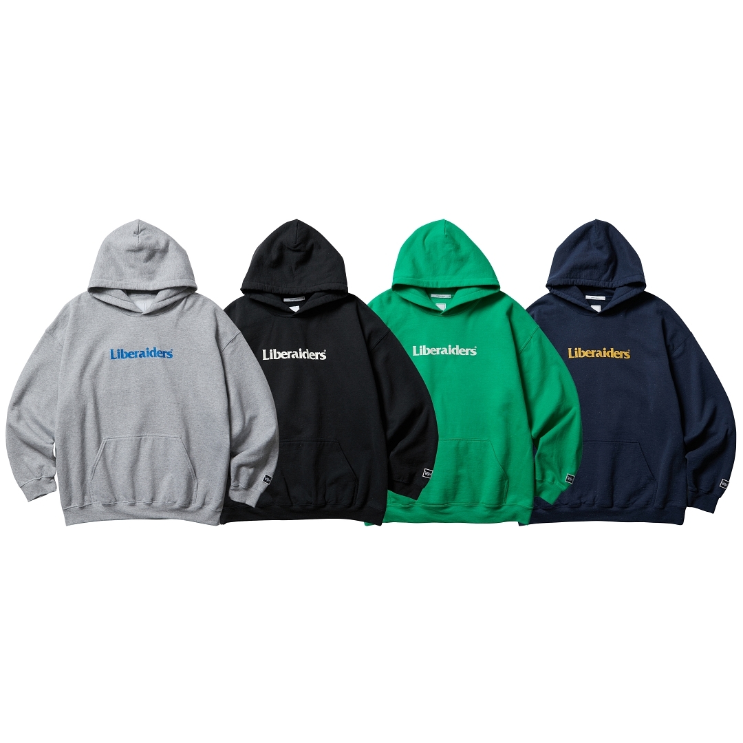 LIBERAIDERS 22A/W OG LOGO HOODIE每一季的標準OG LOGO連帽衫，簡單地印有L